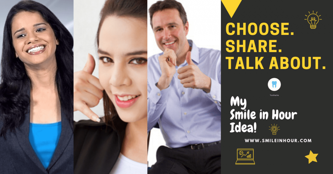 Write & Share Your Innovative Ideas, Thought of My Smile in Hour® Ideas