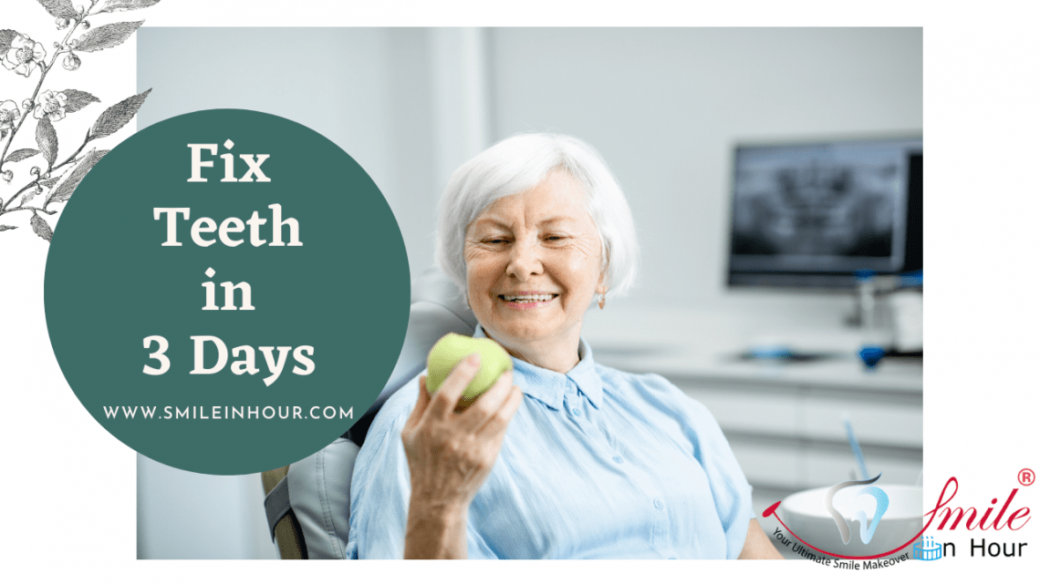 Fixed Teeth in 3 days cost India smile in Hour Dentist Best Dental Clinic